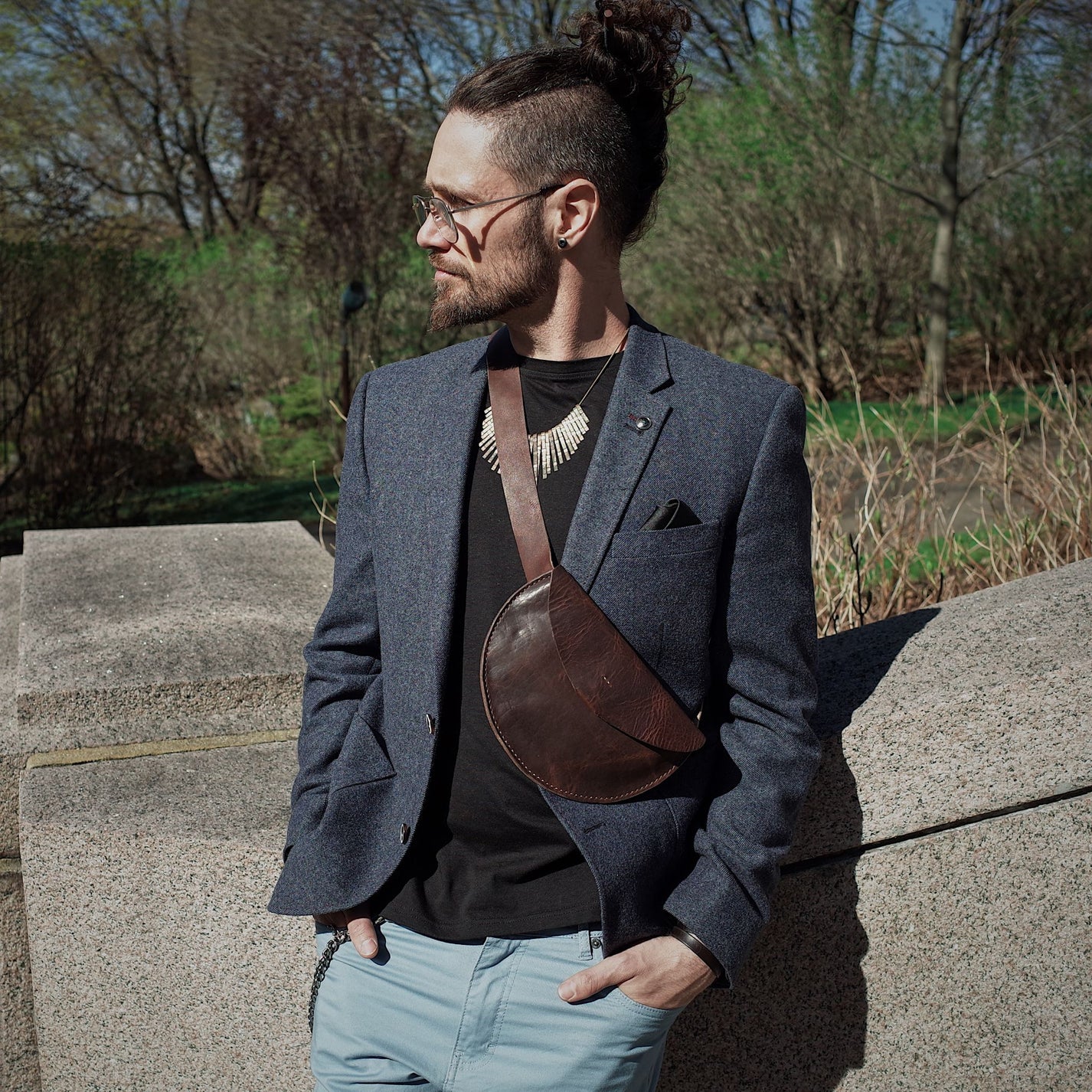Dark Brown Rosemont Leather Fanny Pack – Functional, Stylish
